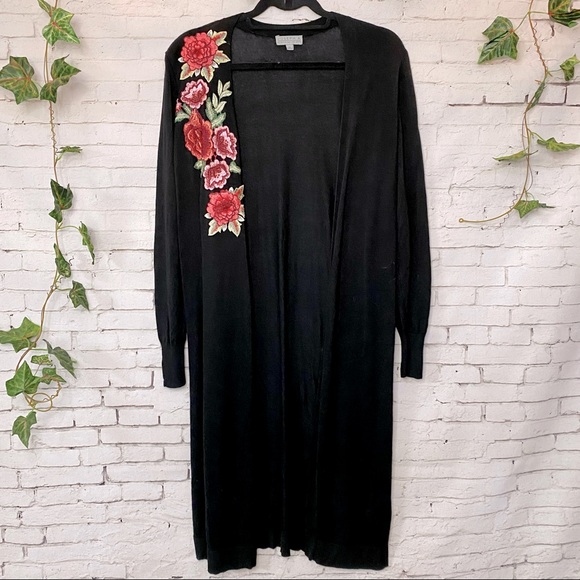 Joseph Abboud | Sweaters | Joseph A Embroidered Duster Sweater Open ...